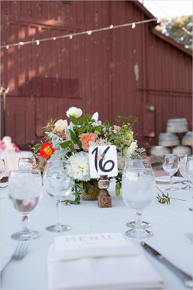 Pinterest Trends: Mixed-Media Table Numbers | Mayhar Design