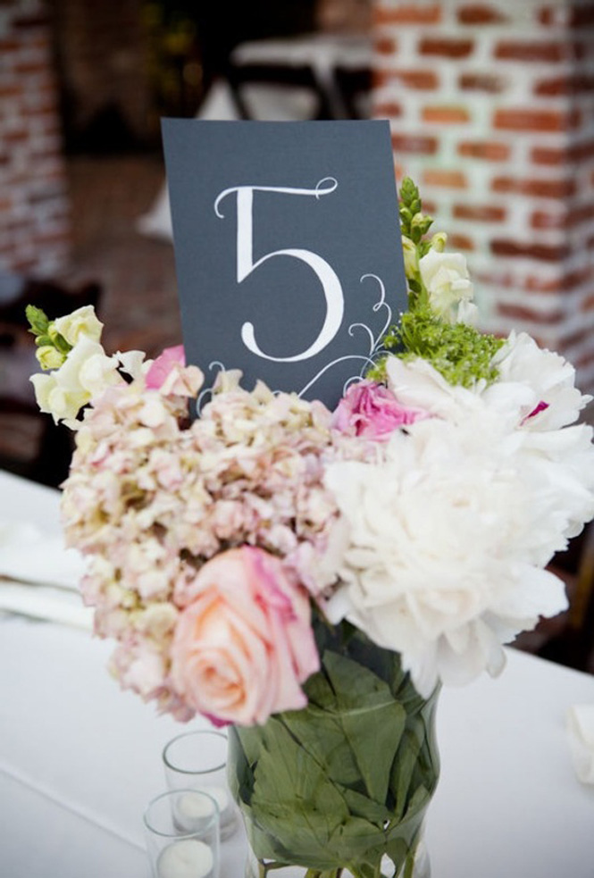 Pinterest Trends: Mixed-Media Table Numbers | Mayhar Design
